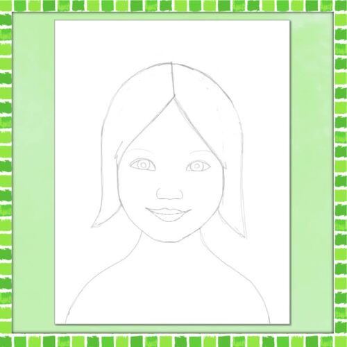 LOS SENTIDOS en EL ARTE – Spanish Art Lessons – Self-Portrait Art Project