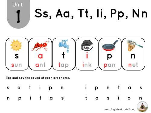 Phonics Worksheets, CVC Reading, Reading Sentences, PPT, S Lesson Pack