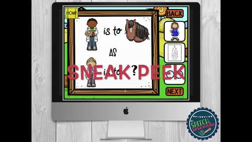 NO PRINT Farm Language Pack for Distance Learning by The Speech Serenade