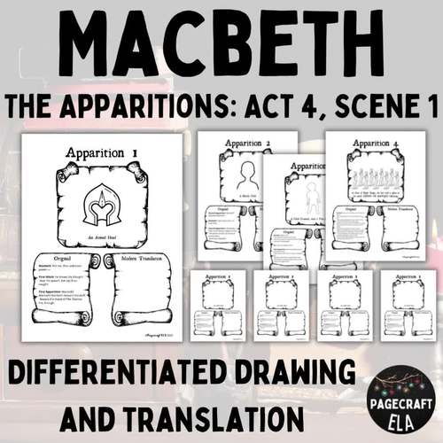 Macbeth | Act 4 Scene 1 | The 4 Apparitions | Differentiated by ...