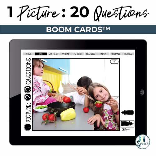 BOOM Cards Language Activity for Speech Therapy with Real Photos by ...