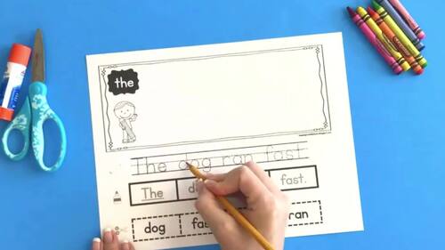 Kindergarten Sight Words - Build a Sentence High Frequency Words ...