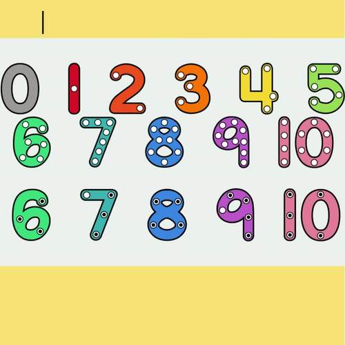 Touch to Count Numbers with Dots (Visually Representative Numerals ...