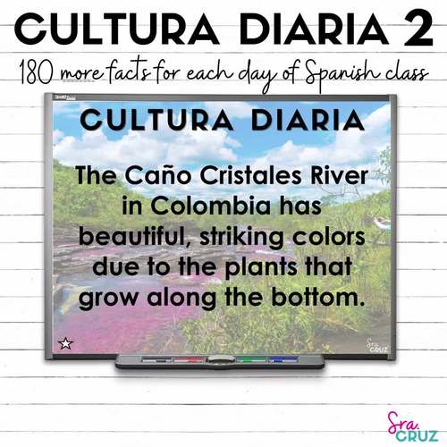 Cultura Diaria 2 BUNDLE (English & Spanish) 180 Hispanic Culture Facts ...