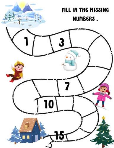 Winter Math Count numbers1-100 / Addition and Subtraction Worksheets ...