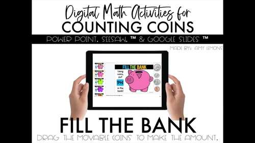 Digital Activities for Counting Coins (SEESAW, GOOGLE SLIDES, AND ...