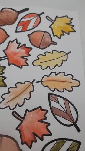 Thanksgiving Activity Autumn Leaves Template Wreath Art Project Photo Art