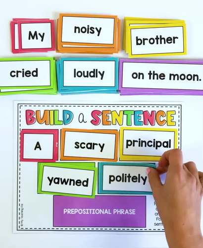 Build a Sentence Station - Sentence Building Writing Literacy Center