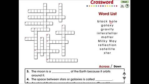 Galaxies & The Universe: Crossword - MAC Gr. 5-8 by CCP Interactive