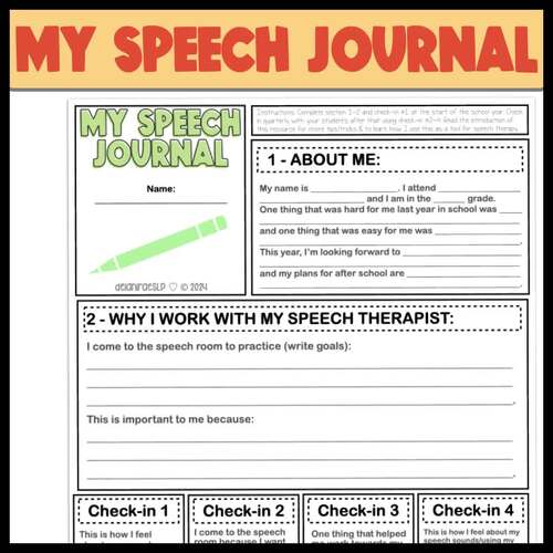 My Speech Journal + Data Collection Sheets + Free IEP/Eval Tracking Sheet