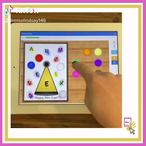 Boom Cards™ New Years uppercase letter identification by learnplayrepeat