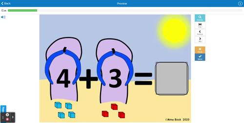 BOOM Cards: Addition simple de 1 à 20 (en français) by Mme Bock | TPT
