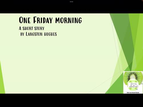One Friday Morning by Langston Hughes-PREREADING ACTIVITIES & VOCAB-digit