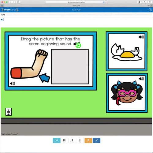 Phonemic Awareness Same Beginning Sound Boom Cards™ for Kindergarten ...