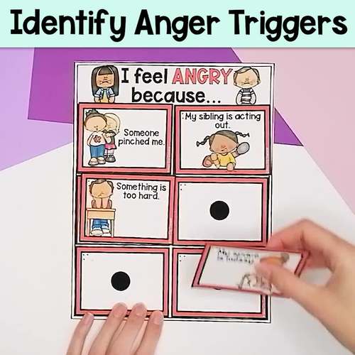 Anger Triggers & Calm Down Strategies, Self-Regulation Activity SEL ...