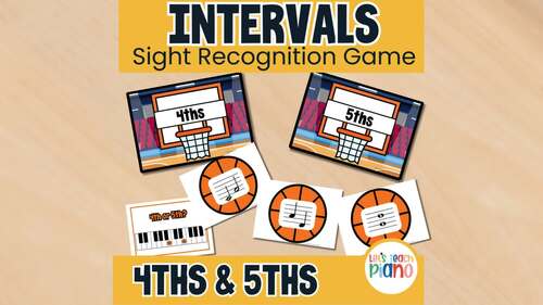 Basketball Music Interval Recognition Game 4ths 5ths by Kristen Taylor ...