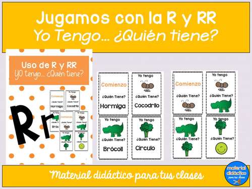 La R y RR, Yo tengo...¿Quién tiene? | Pack de juegos| Spanish Resources