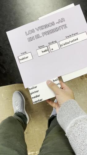 AR Verb Conjugation Slider: Interactive and Manipulative Grammar ...