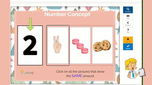 Number Concepts 1-10 Digital Activity (Boom cards) by WriteAbility