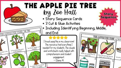THE APPLE PIE TREE Story Sequencing Activities | No Prep Story Retell ...