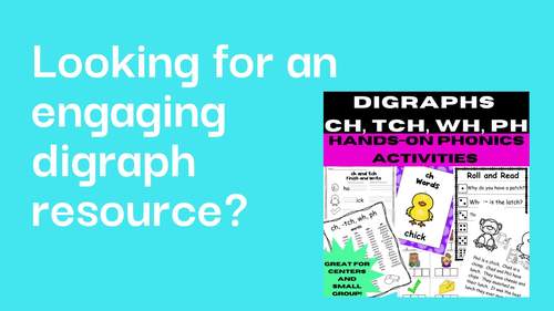Digraphs Bundle Hands-On Phonics Activities for Centers and Small Group