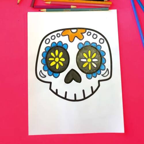 Día de los Muertos | Decorating Sugar Skull Flipbooks | Day of the Dead ...