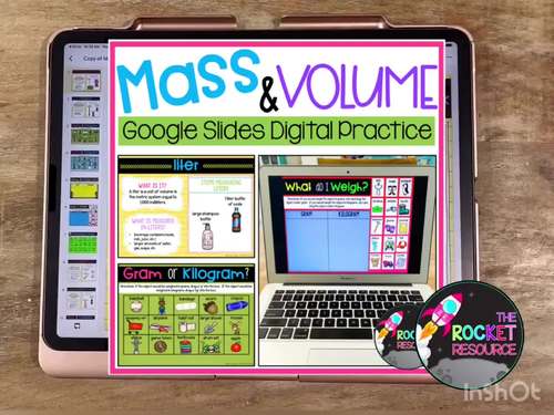 Mass and Volume 3.MD.2 Digital Practice Pages/ Distance Learning