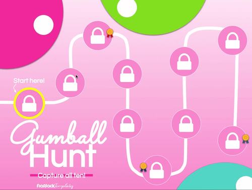 Google Slides PPT Game Template | Editable Digital Self-Checking | GUMBALL