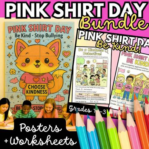 Pink Shirt Day, Anti-Bullying Activities Collaborative Poster Kindness ...