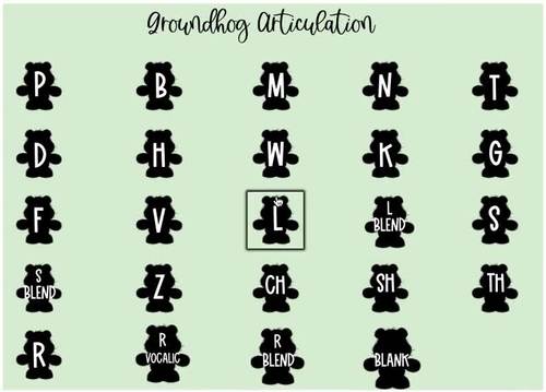 Groundhog Articulation Game | Speech Therapy by Thrifty Speechy | TpT