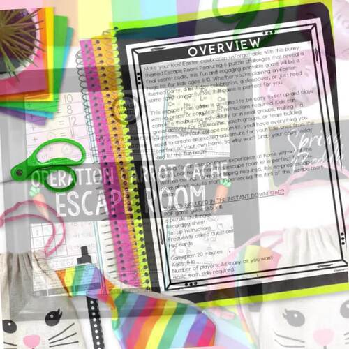 Easter Printable Escape Room Fun Puzzles NO PREP Print and Go! | TPT