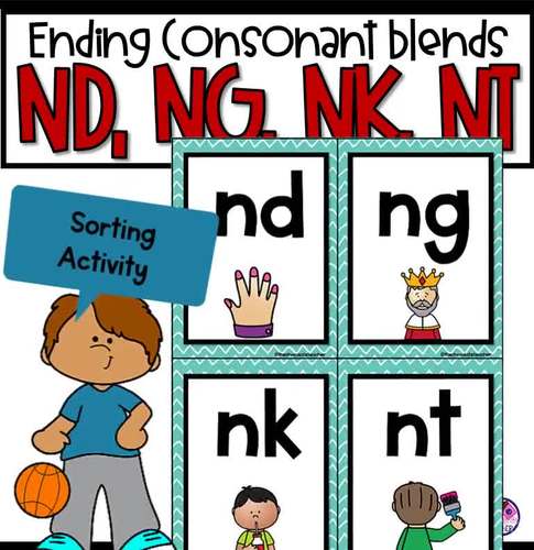 Final Consonant Blends - N Ending Blends - Phonics Worksheets | TPT