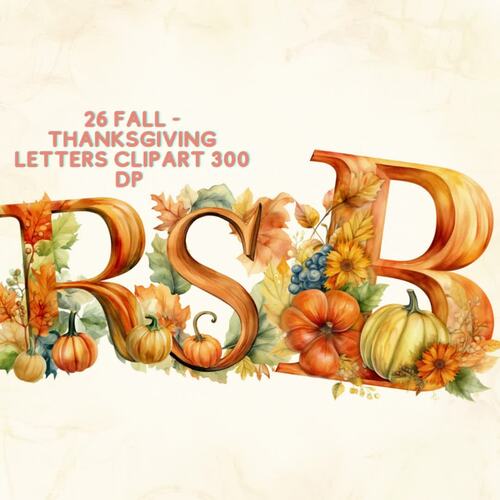Fall Bulletin Board Alphabet Clipart Thanksgiving Bulletin Board Letter ...