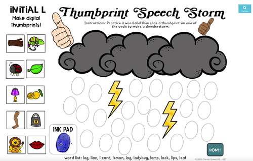 Thumbprint Speech Storm BOOM Cards: Later Sounds (distance learning)