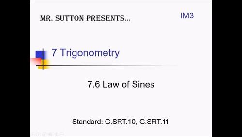 Law of Sines by Mr Sutton Presents | TPT
