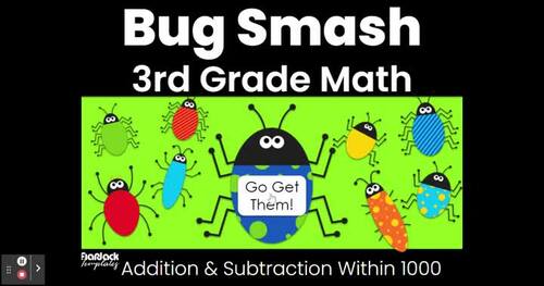 3rd Grade Digital Math Game - Addition & Subtraction to 1000 | TPT