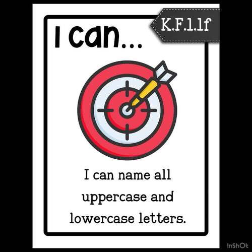 Grade K ELA I Can Statements Posters & Teacher Checklist | Florida B.E.S.T.