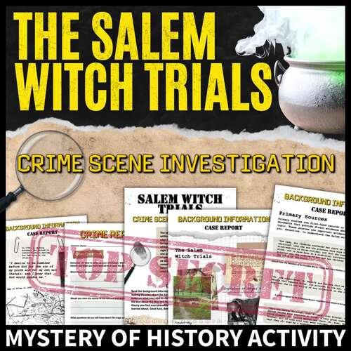 Salem Witch Trials Mystery of History Activity Halloween CSI Inquiry US ...