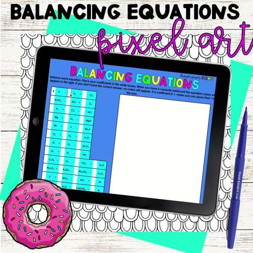 Balancing Equations Pixel Art Magic | Sweets by Brower Power Science