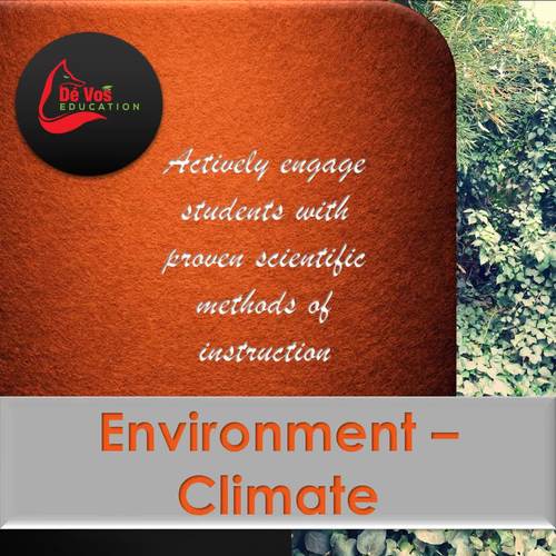 Workbook Abiotic Factors in the Environment by De Vos Education | TpT