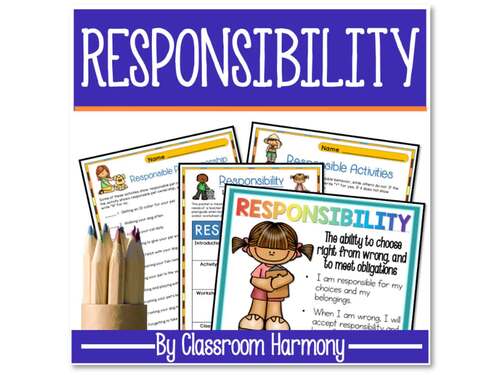 RESPONSIBILITY Social Emotional Learning Lesson - Character Ed | TPT