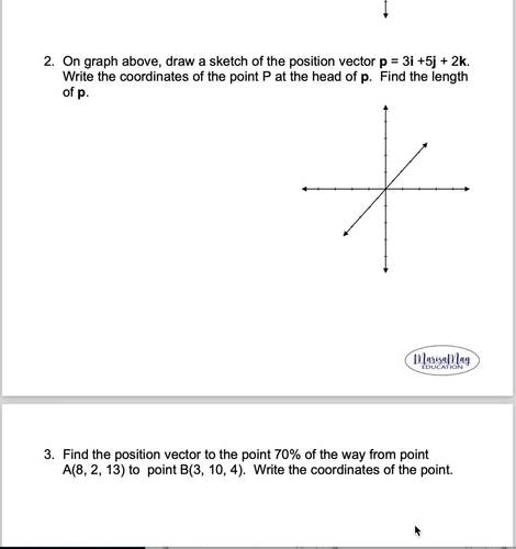 Precalculus - Vectors Unit - Three Dimensional (3D) Vectors - Lesson ...