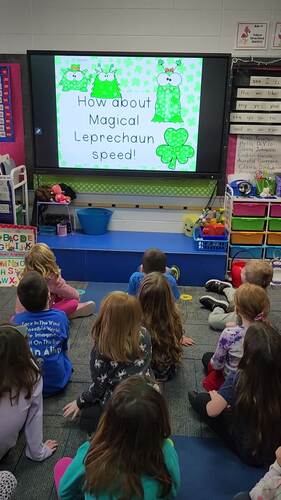 St. Patrick's Day Leprechaun Sight Word Slides Tricky Words Heart Words