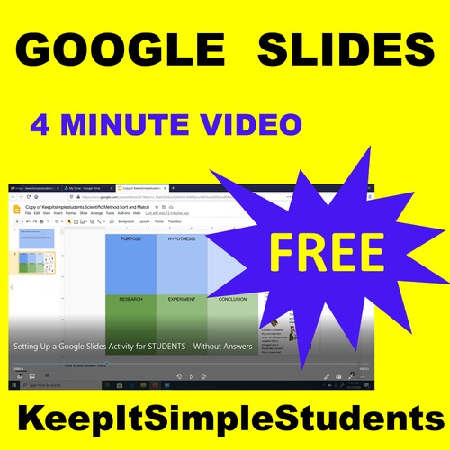 Google Slides - Setting Up - Short Explanation and Instruction VIDEO