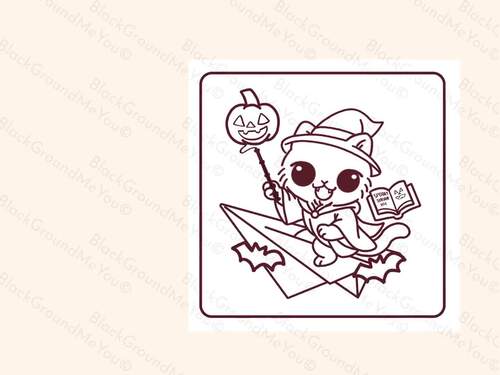 Spooky Cute Halloween Cats Coloring Pages – 7 Cozy and Creepy Hand ...