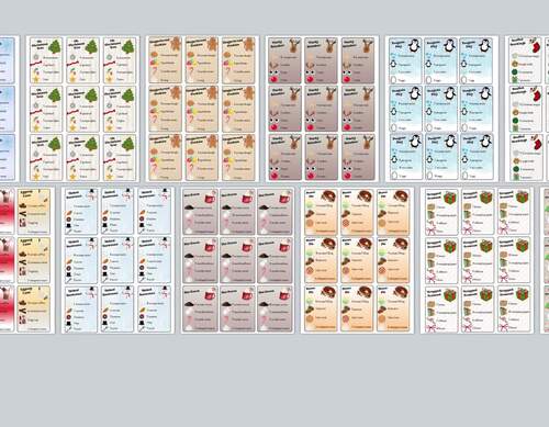 Sensory Bin Recipe Cards, Counting Activity, December, Winter ...