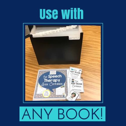 Speech Therapy Book Companion for Any Book No Prep + Digital | TPT