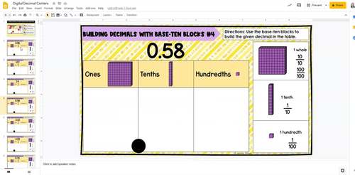 Digital Math Centers - 5th Grade Decimals & Place Value For Google Slides™