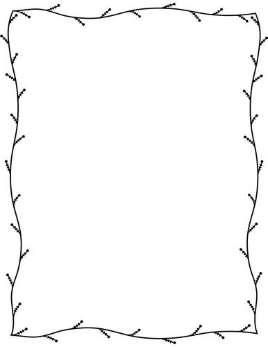Hand Drawn Page Border Clip Art l Doodle border clipart by Miss Artsy Nasit