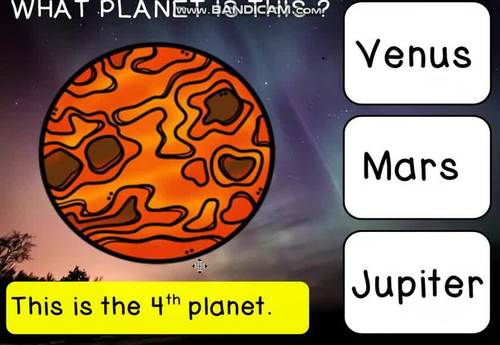 Planets from the sun BOOM CARDS by Murphys lesson design studio | TPT